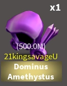 Dominus Amethystus | Roblox Case Clicker Wiki | Fandom