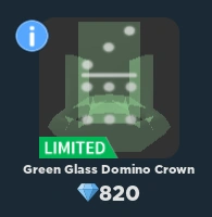 Green Glass Domino Crown | Roblox Case Clicker Wiki | Fandom