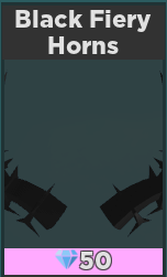 Black Fiery Horns | Roblox Case Clicker Wiki | Fandom