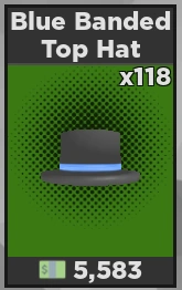 Blue Banded Top Hat | Roblox Case Clicker Wiki | Fandom