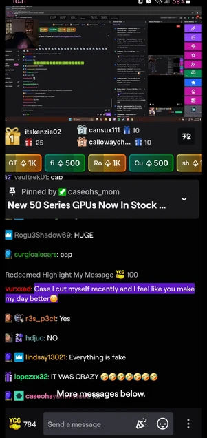 List of Common Caseoh Chat Message Chains | Caseoh Wiki | Fandom