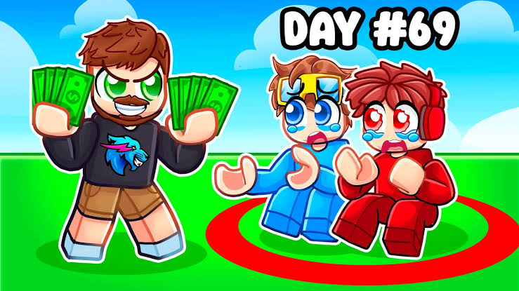 Last to Leave Circle Wins $1,000,000 in Roblox! | Cash & Nico ROBLOX ...