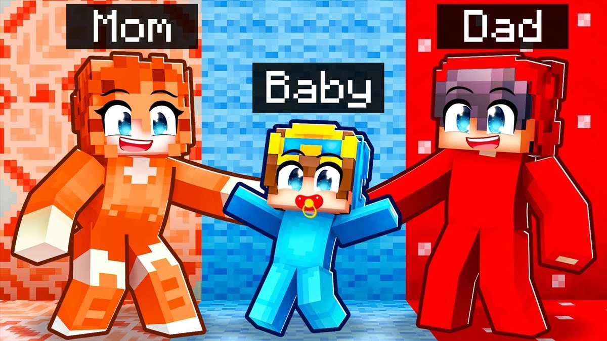 Having a ONE COLOR Family In Minecraft! | Cash & Nico Wiki | Fandom