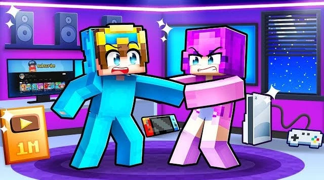 Nico vs Zoey YOUTUBER House Battle In Minecraft! | Cash & Nico Wiki ...
