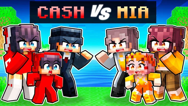 Cash's Family vs Mia's Family in Minecraft! | Cash & Nico Wiki | Fandom