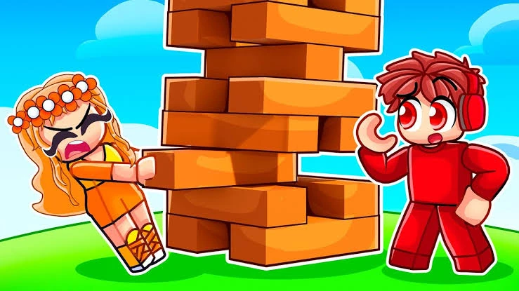 Cash vs Mia GIANT JENGA in Roblox! | Cash & Nico Wiki | Fandom