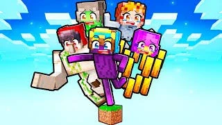 Trapped on ONE BLOCK but we're Mobs! | Cash & Nico Wiki | Fandom