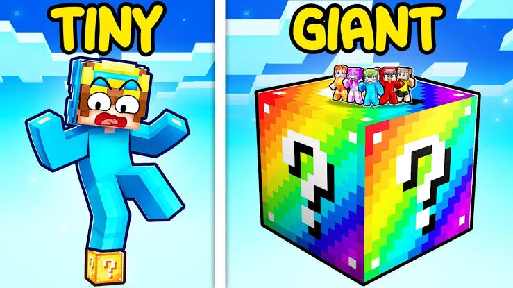 TINY vs GIANT Lucky Block in Minecraft! | Cash & Nico Wiki | Fandom