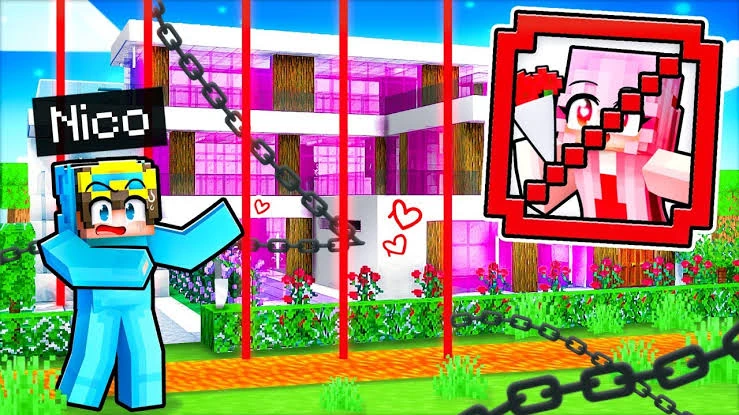 I Built A CRAZY FAN GIRL PROOF HOUSE In Minecraft! | Cash & Nico Wiki ...