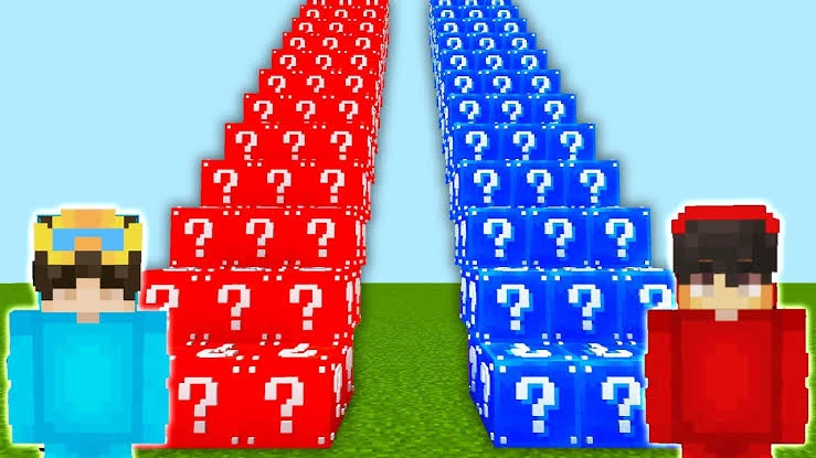 Playing a LUCKY BLOCK STAIRCASE RACE in Minecraft! | Cash & Nico Wiki ...