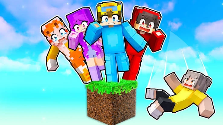 Minecraft But We're On ONE REALISTIC BLOCK! | Cash & Nico Wiki | Fandom