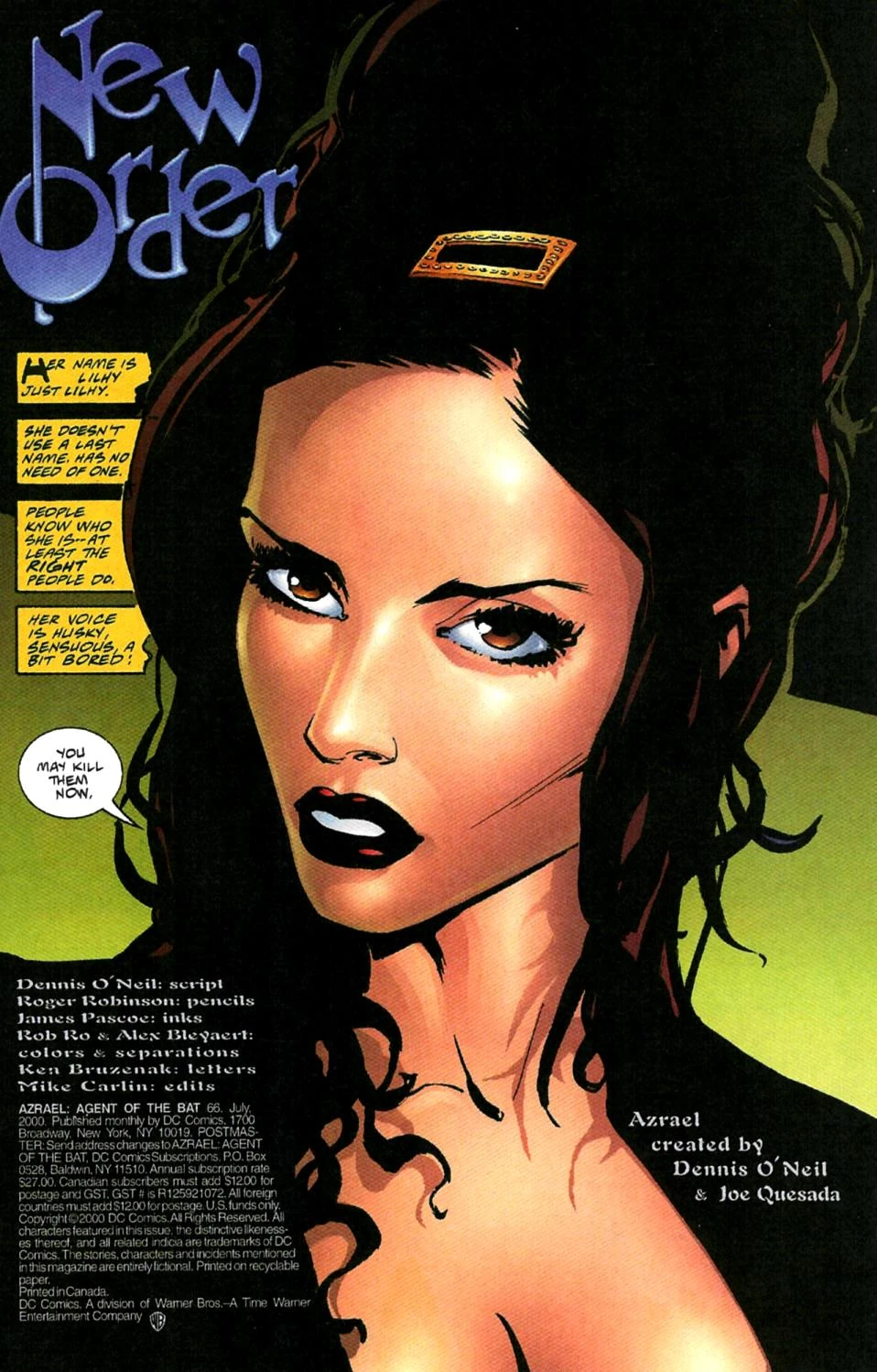Azrael Agent of the Bat (66) | Cass Cain Mainframe Wiki | Fandom