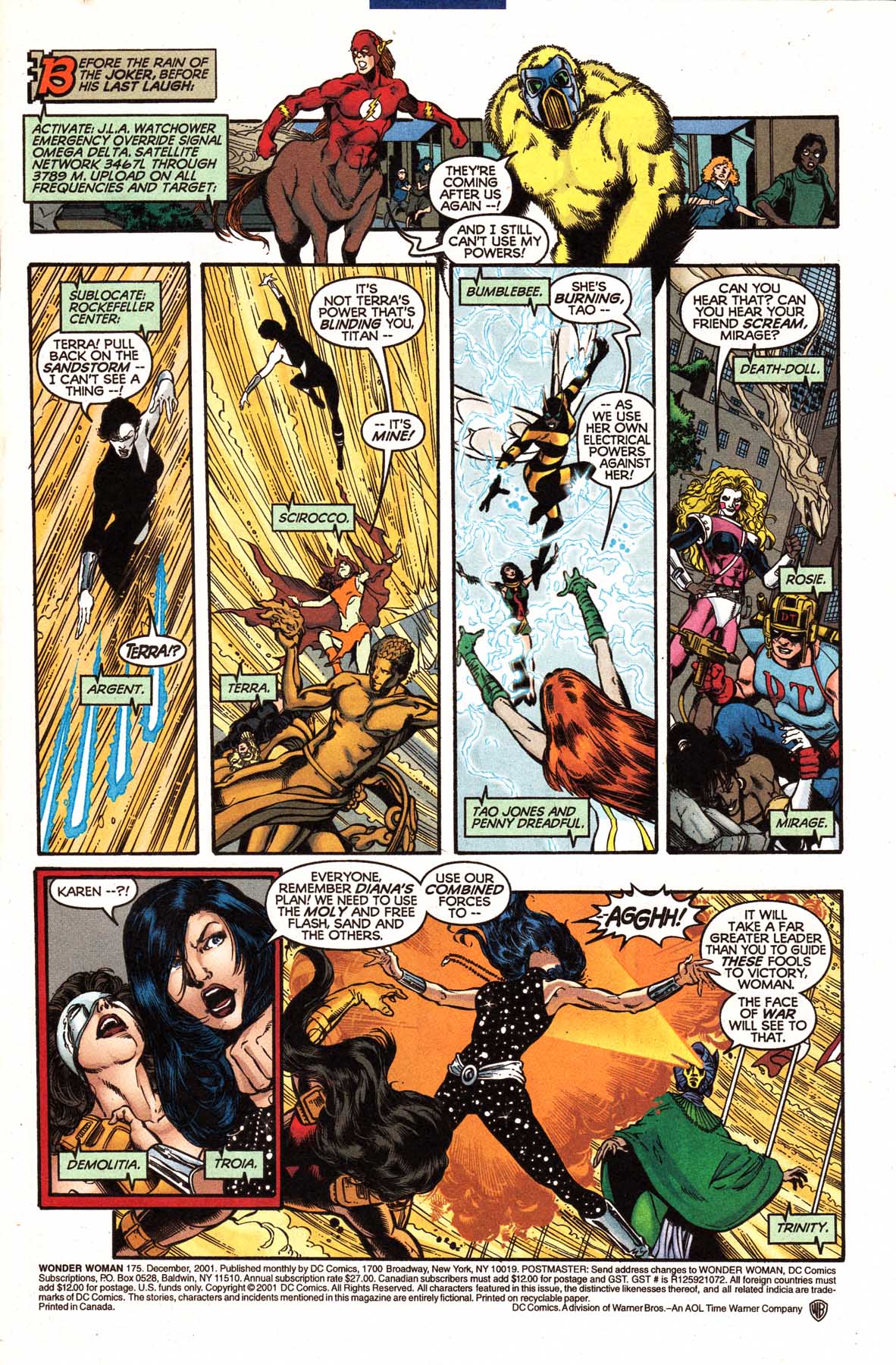 Wonder Woman 175 Cass Cain Mainframe Wiki Fandom