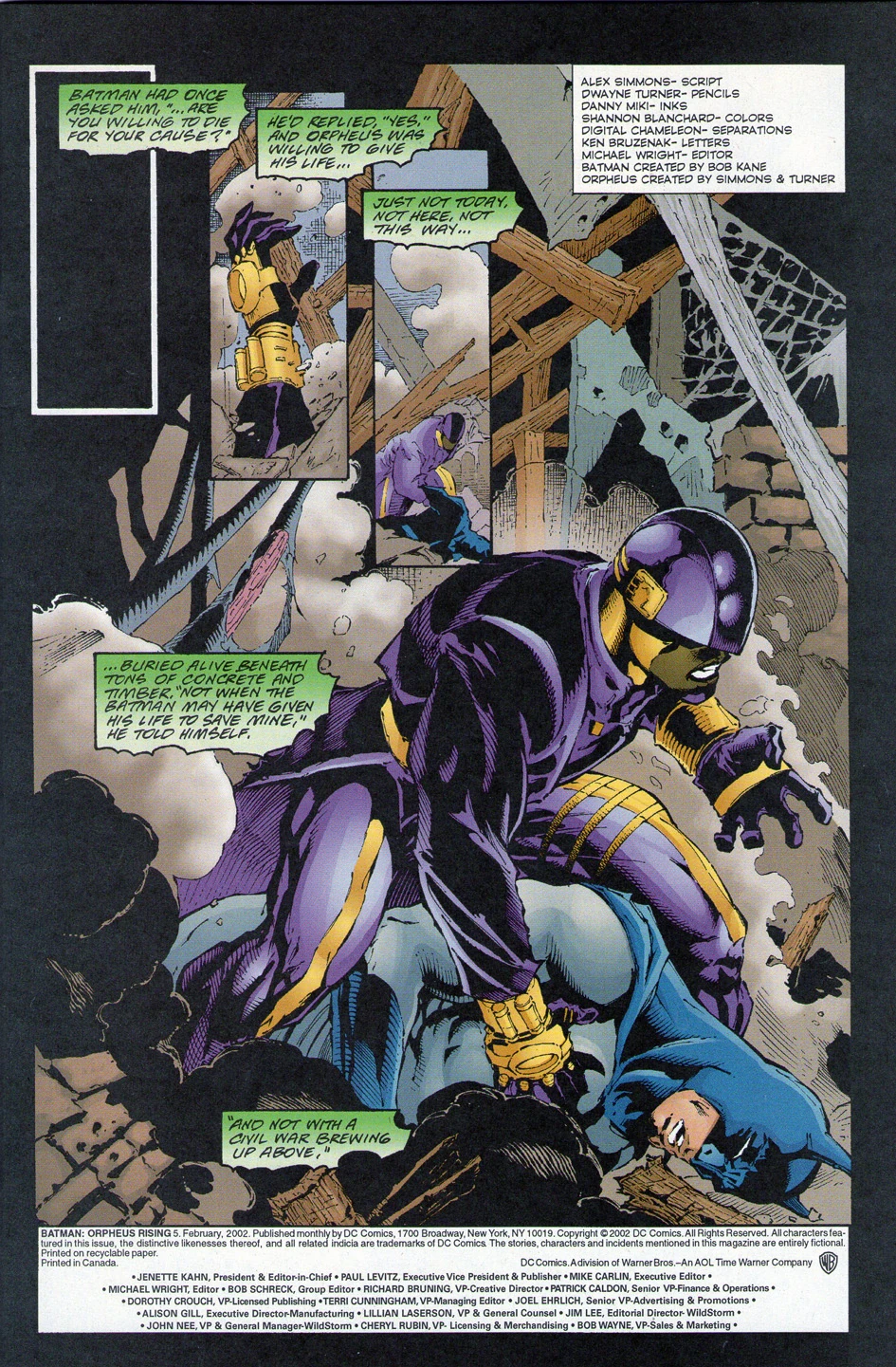 Orpheus Rising (5) | Cass Cain Mainframe Wiki | Fandom