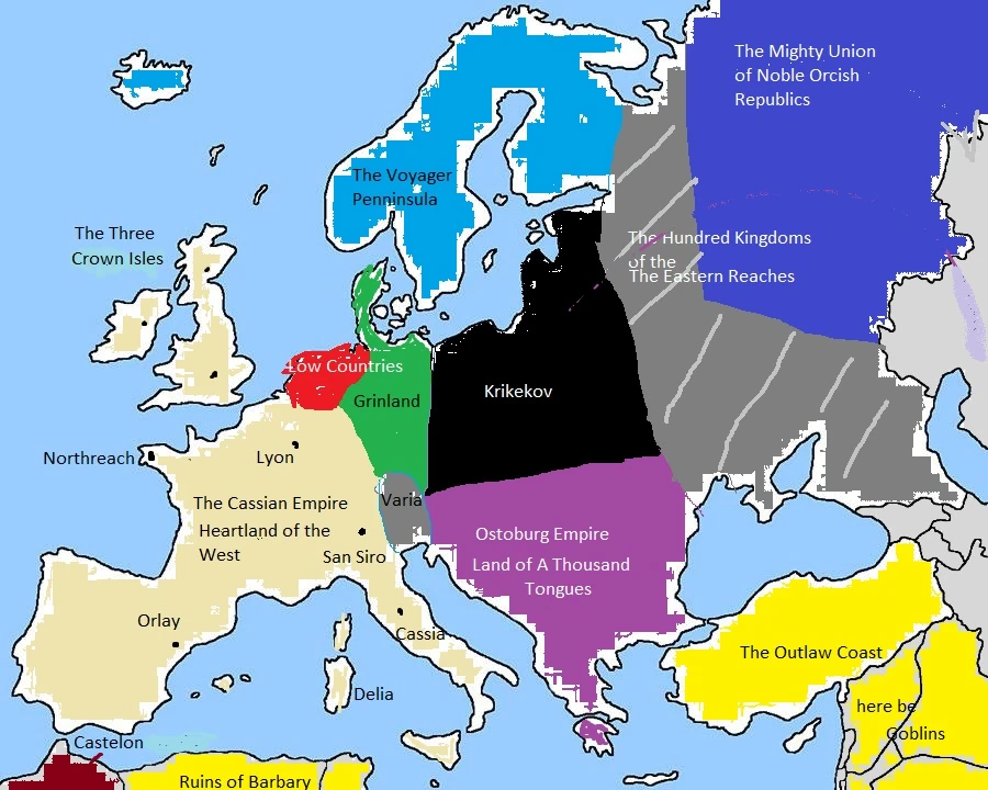 Map of the Known World | Cassianempire Wiki | Fandom