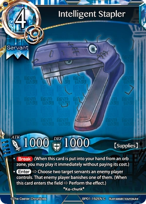 Intelligent Stapler | Caster Chronicles TCG Wiki | Fandom