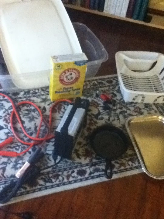 Restoring a Wagner Cast Iron Skillet with Electrolysis | Cast Iron Wiki ...