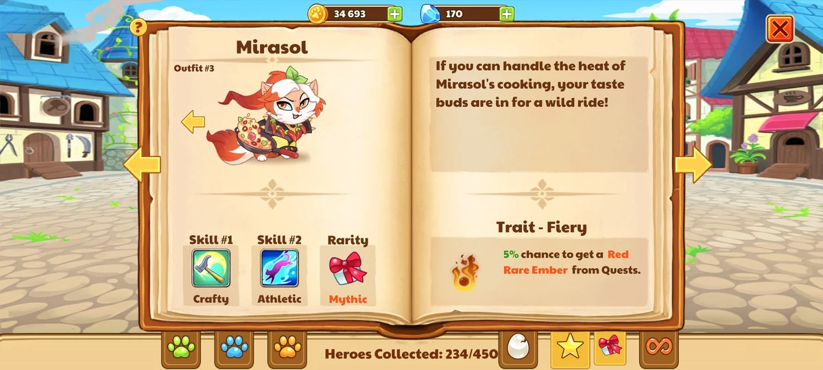 Mirasol | Castle Cats Wiki | Fandom