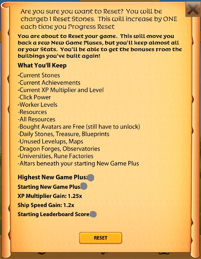 Reset | Castle Clicker Wikia | Fandom