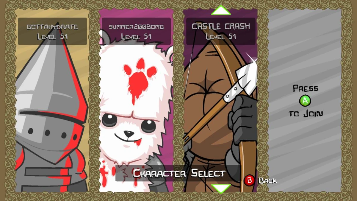 Charakteren | Castle Crasher Wiki | Fandom