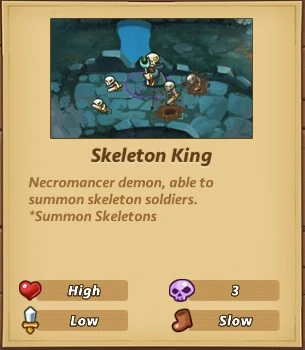 Skeleton King | Castle TD2 Wikia | Fandom