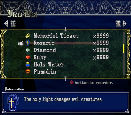 Unused Items | Castlevania Wiki | Fandom