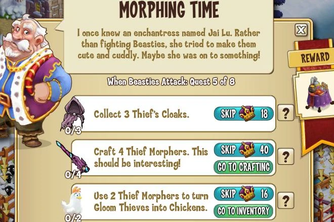 Morphing Time | CastleVille Wiki | Fandom