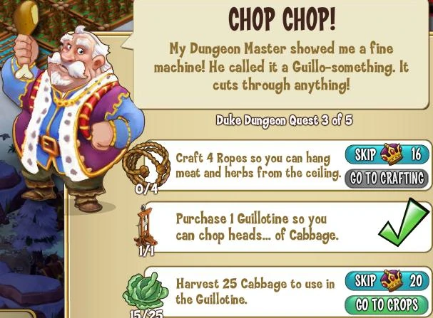 Chop Chop! | CastleVille Wiki | Fandom