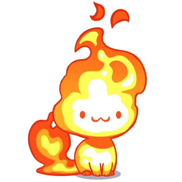 Orange Fire Cat Charcoal Fire Cat Elf By SKYTOY