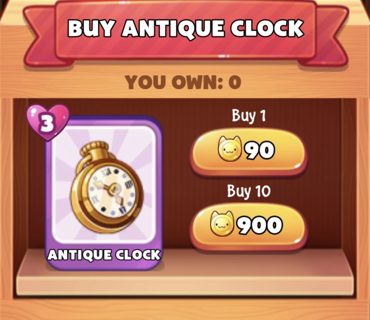 Antique Clock (Food) | Cat Game - The Cat Collector! Wiki | Fandom