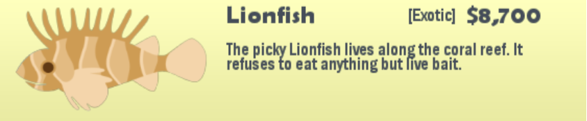 Lionfish | Cat Goes Fishing Wikia | Fandom