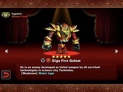 Giga Fire Golem | Cats the Commander Wiki | Fandom