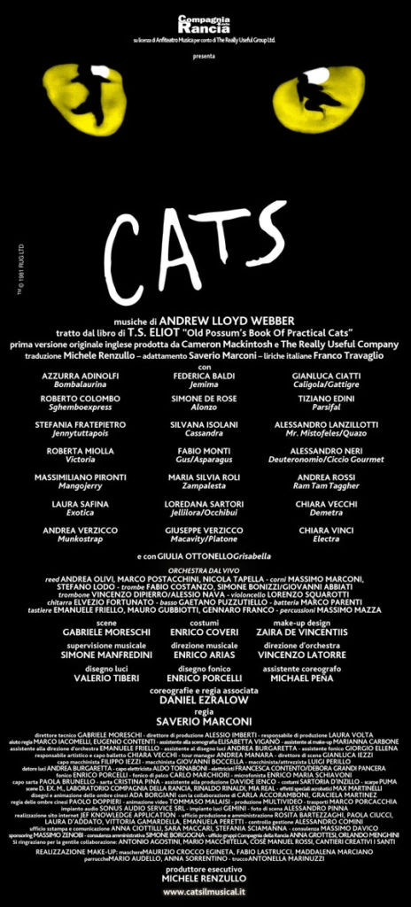 Italian Tour 2009 | 'Cats' Musical Wiki | Fandom
