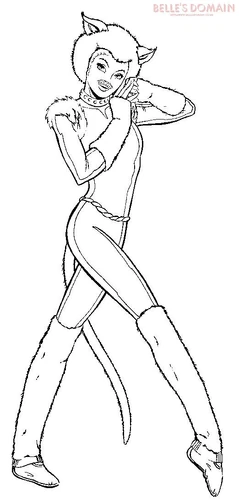 catwoman coloring sheet