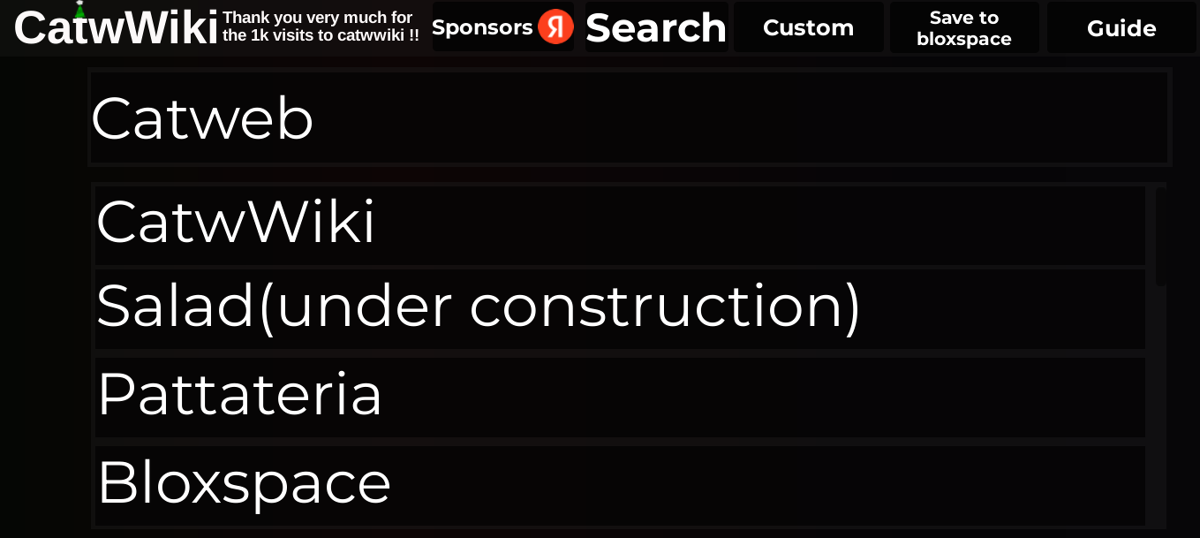 CatwWiki | Roblox Catweb Wiki | Fandom