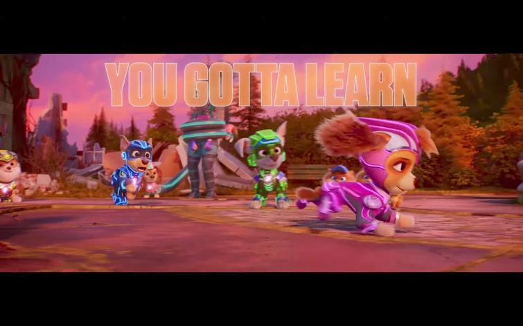 This scene look like chase gift up His Crystal to sky and the other ...