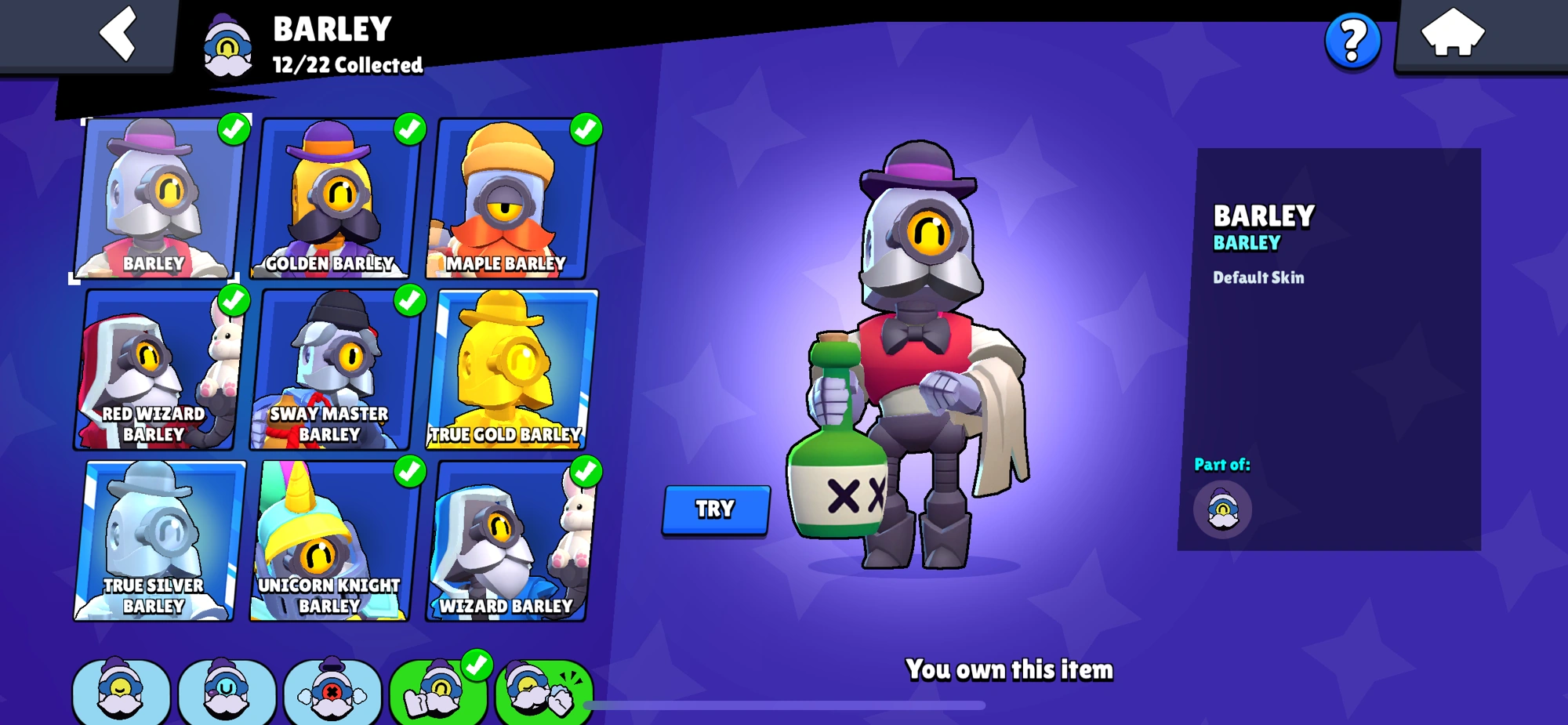 Me unintentionally having every barley skin | Fandom