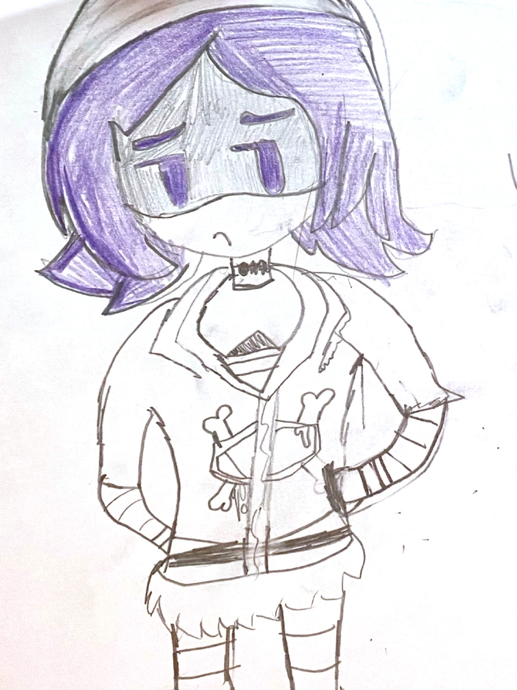 tried to draw Uzi's render (with coloring it looks 100x worse lol) | Fandom
