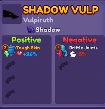 Shadow Vulp for trade | Fandom