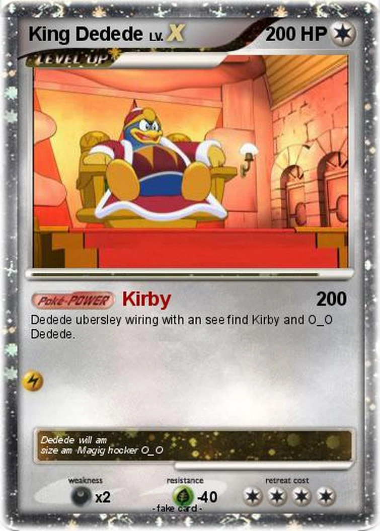 Dedede Pokémon cards are the funniest things ever | Fandom