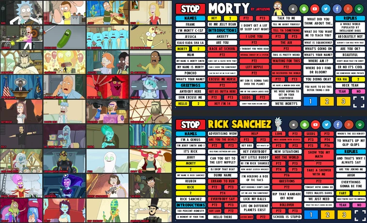 Made a ton of Rick and Morty character soundboards | Fandom