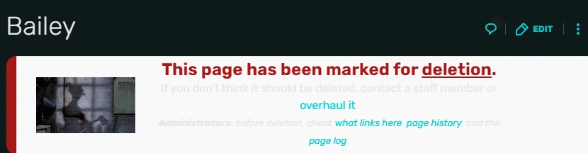 Bailey doesn't deserve deletion.. | Fandom