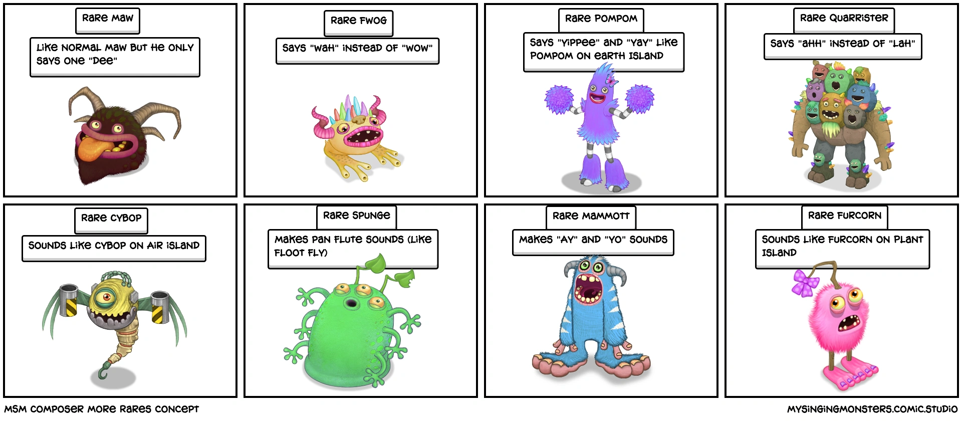 MSM Composer More Rares Concepts | Fandom