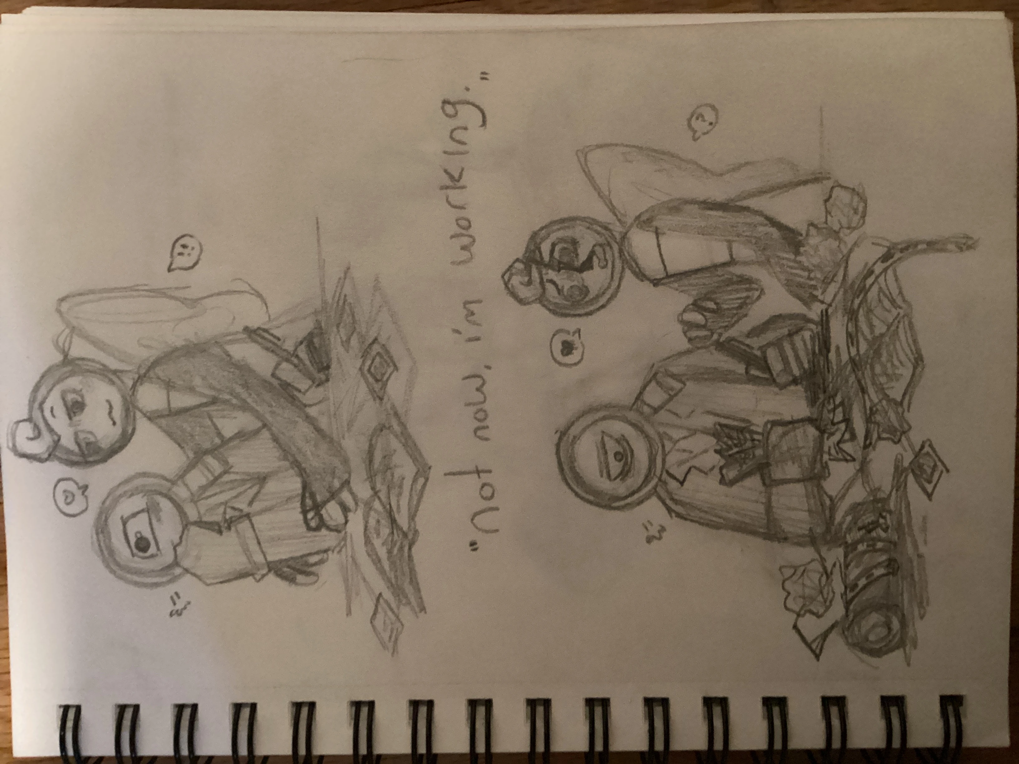 “not now, i’m working.” | Fandom