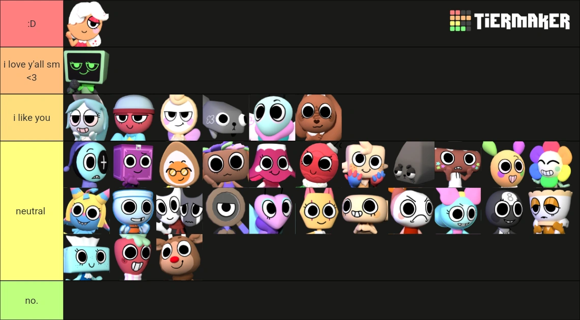 dw tier list based on how much I like them personally | Fandom
