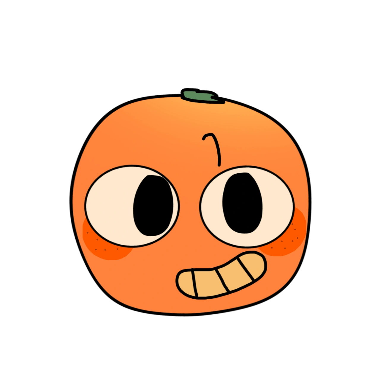 I told my sister about making the annoying orange to the dandy’s world style and she made this ...