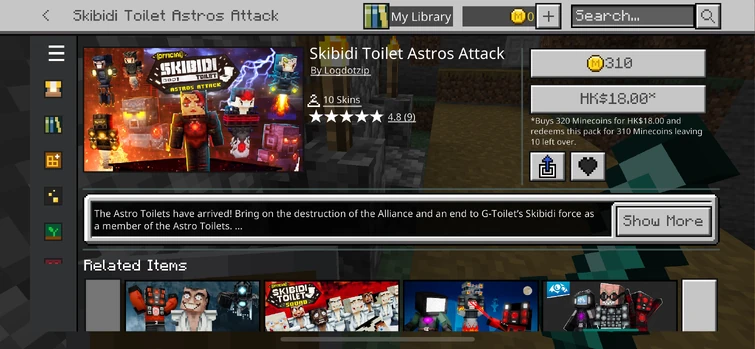 ain't no way guys we actually got astro toilets minecraft skins ...