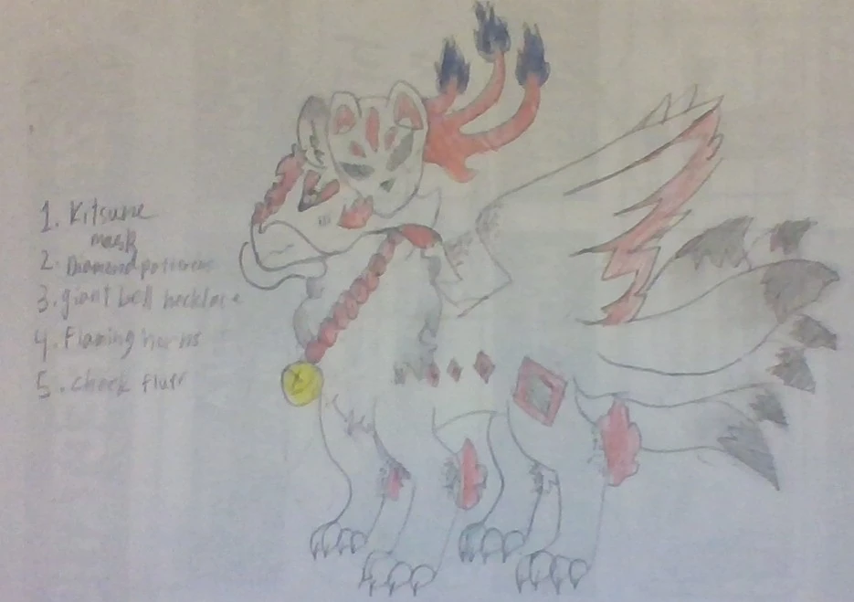 Heres a kitsune dragon | Fandom