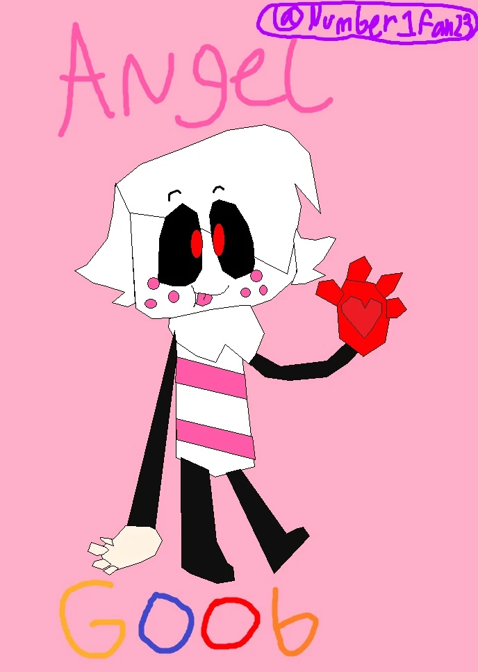 I drew Angel Dust as Goob from Dandy's World | Fandom