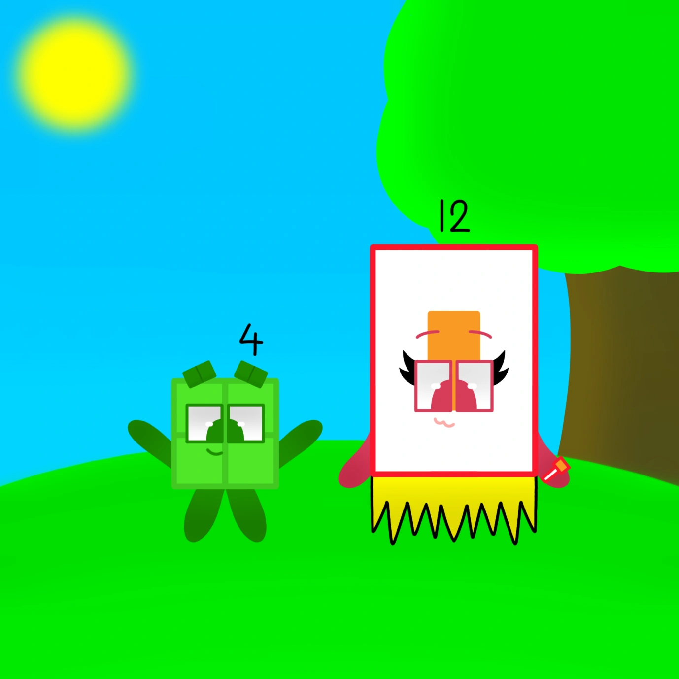 Numberblocks 4 and 12! | Fandom